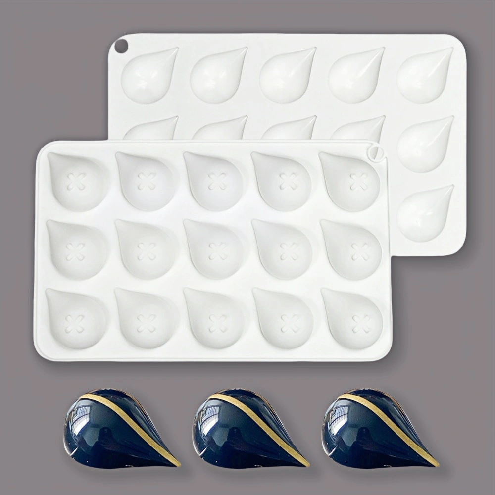 Water Drop Silicone Mold – 15-Cavity Mold for Mousse, Fondant, Resin ...